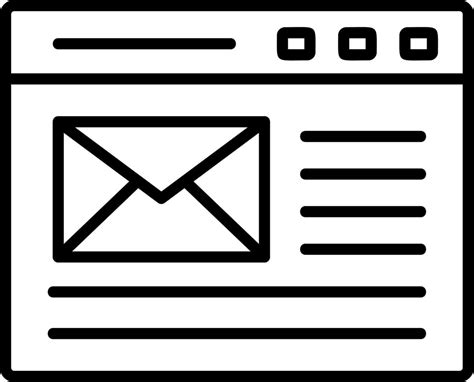 Email Vector Icon 21581024 Vector Art At Vecteezy
