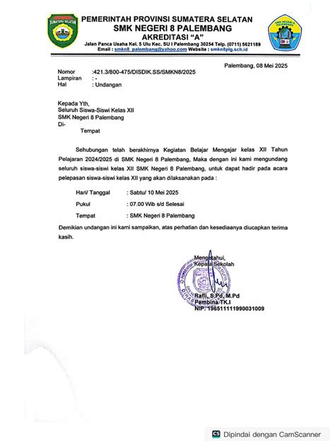 Undangan Pelepasan Siswa Pdf