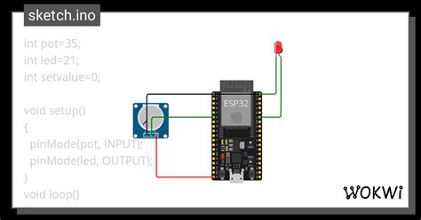 POTENTIOMETER Wokwi ESP STM Arduino Simulator