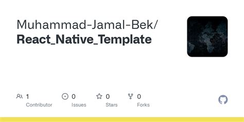 Github Muhammad Jamal Bek React Native Template