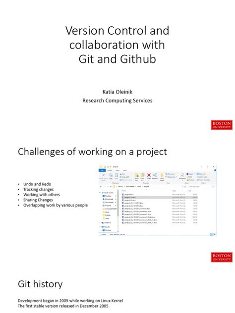 Version Control And Collaboration With Git Pdf Computing Software Engineering