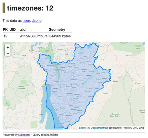 Building A Location To Time Zone Api With Spatialite Openstreetmap And