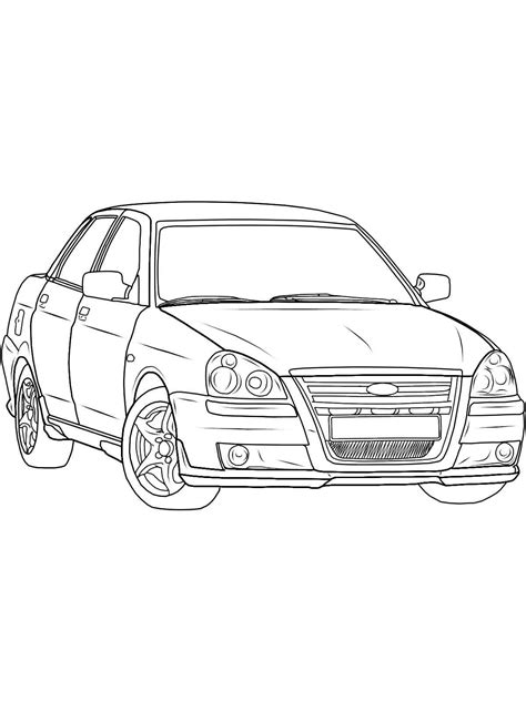 Раскраски автоваз
