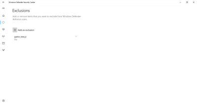 Restore Quarantined Files Or Add Exception In Windows Defender