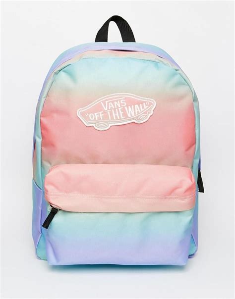 Vans | Vans Backpack in Pastel Ombre Stripe at ASOS Cute Backpacks For ...