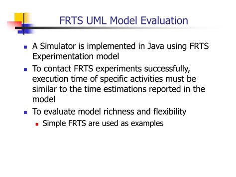 Ppt Introducing Α Uml Model For Faster Than Real Time Simulation