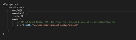 React Native FAILURE Build Failed With An Exception Could Not Resolve Classpath Could Not