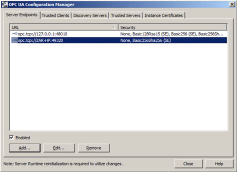 How To Disable Opc Ua Security For Kepware Ecava Igx Web Scada