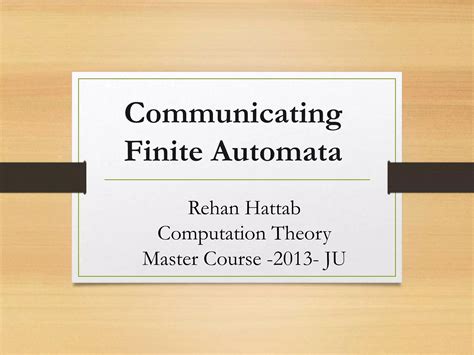 Computation Theory Topic Ppt