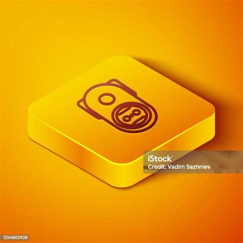 주황색 배경에 격리된 등색 선 전기 콘센트 아이콘 전원 소켓 로제트 기호 노란색 정사각형 버튼입니다 벡터 일러스트레이션 0명에 대한 스톡 벡터 아트 및 기타 이미지 Istock