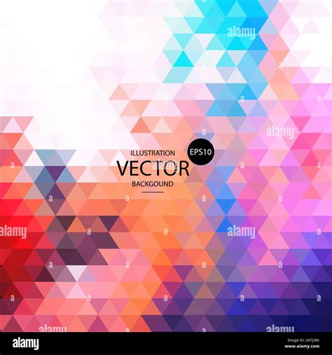Color Abstract Vector Background Triangular Design Presentation