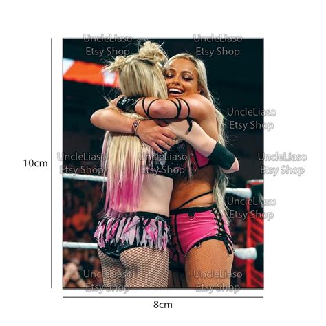 Alexa Bliss & Liv Morgan Magnet 8x10cm Souvenir Photo the Goddess Watch Me Diva Hot Body Lilly ...