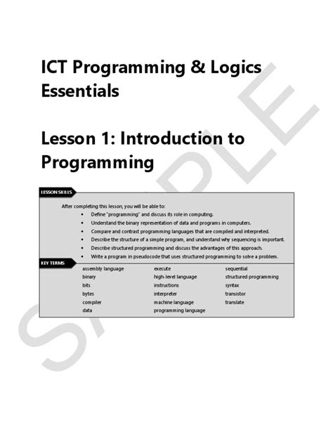 Sample Programming Logic V20 Pdf