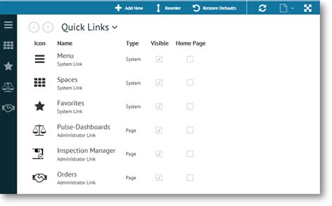 Adding A Quick Link