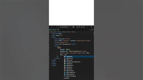 Classic Grid Background Using Css Coding Css Cssanimation Html Vscode Yt Shorts