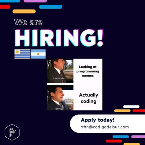 Codigodelsur On Linkedin Wearehiring