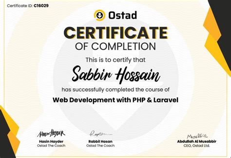 laravel php learningjourney grateful thankyou ostadteam mentorship sabbir hossain