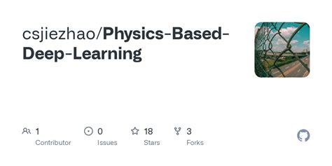 GitHub Csjiezhao Physics Based Deep Learning