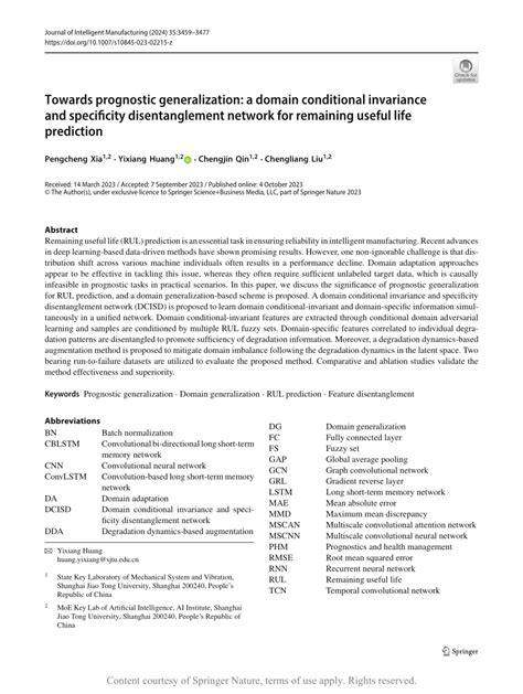 Towards Prognostic Generalization A Domain Conditional Invariance And Specificity