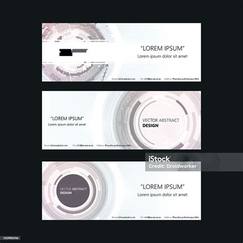 벡터 초현대적 추상적임 기술 배너입니다 디자인식 0명에 대한 스톡 벡터 아트 및 기타 이미지 0명 가리기 개념 Istock