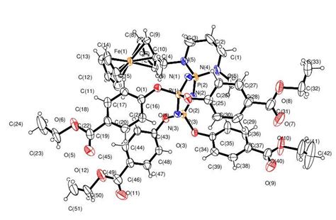 Ortep 3 [16] Drawing Of 10 With The Atom Numbering Scheme Displacement