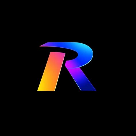 R Letter Logo Design Premium Ai Generated Image