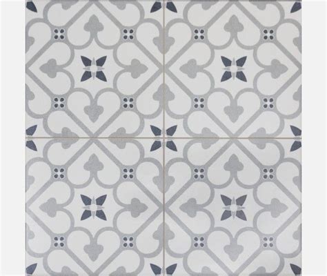 Light Grey Patterned Floor Tiles Homystyle