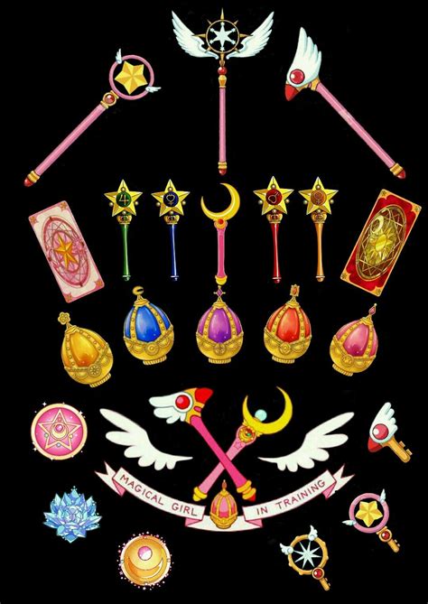 Sailor Items And Weapons For All 5 Arcs My Doujinshi By Azure And