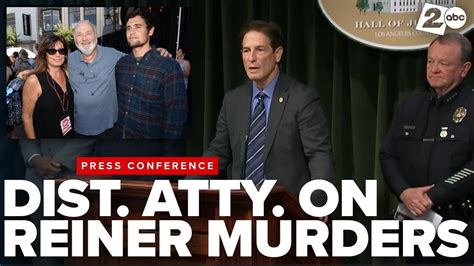 Press Conference Dist Atty Update On Murder Of Rob Michele Reiner