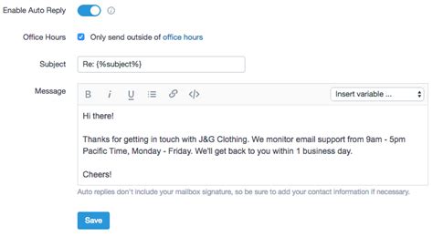 Creating A Mailbox Auto Reply Help Scout Support