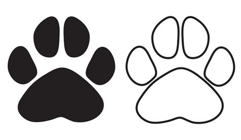 Paw Print Dog Vector Art Icons And Graphics For Free Download