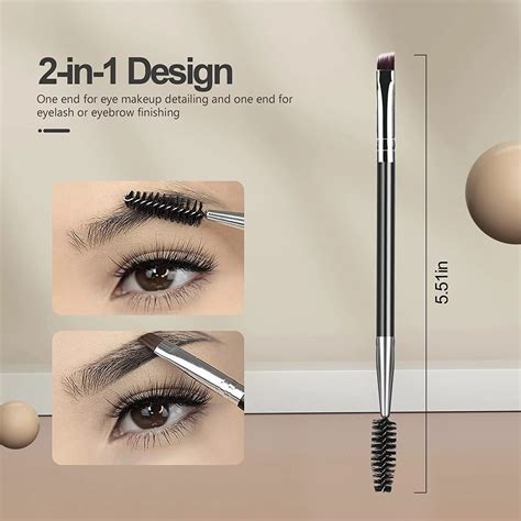 Eyebrow Brush Eyelash Separator Brow Comb And Lash Spoolie Professional Eye Makeup Tools 3 Pieces