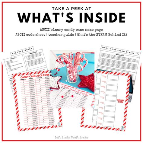 Candy Cane Coding Steam Activity Left Brain Craft Brain