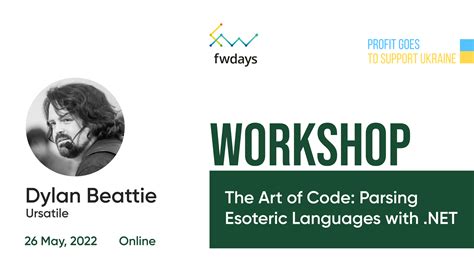 Workshop The Art Of Code Parsing Esoteric Languages With NET Build Stuff