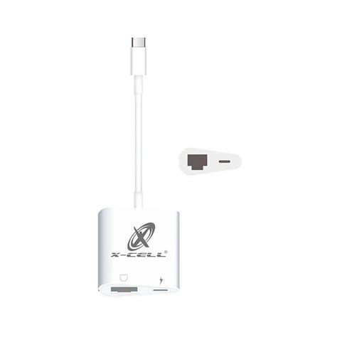 Adaptador USB Tipo C para Rede Ethernet 100 Mbps Crystal Informática