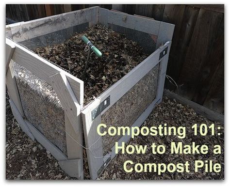 Composting How To Make A Compost Pile Garden Compost Compost Garden