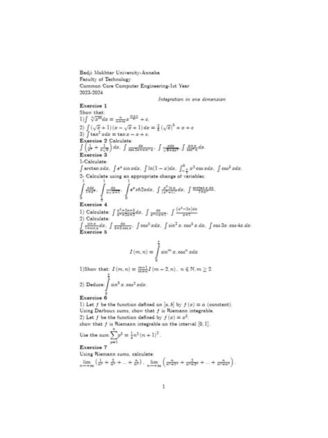 integrals pdf mathematics mathematical concepts