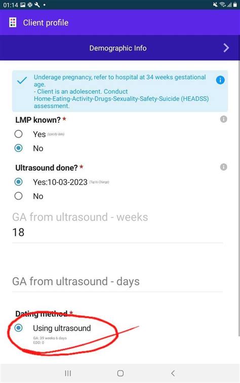 Gestational Age Is Getting Overridden By 39 Weeks 6 Days And Edd By 0 Whenever The Client
