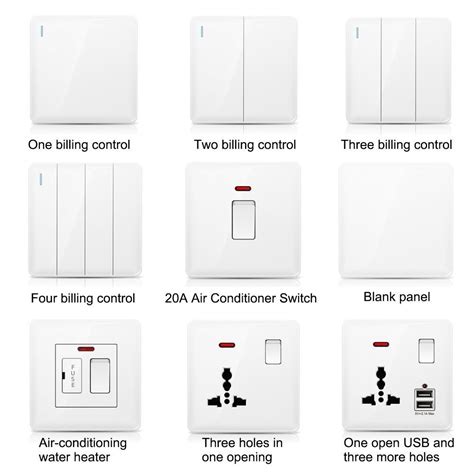 High Quality 13a Usb Charger Multi Function Extension Socket Electrical Wall Switch Wall