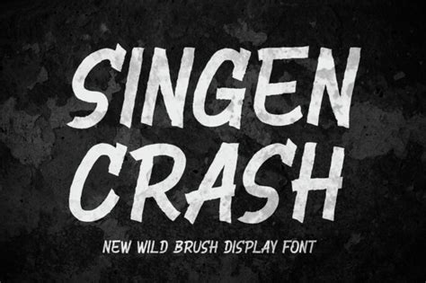 Singen Crash Font Free Font