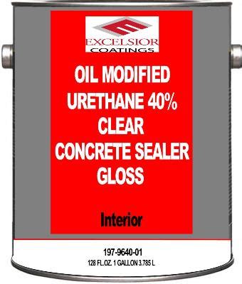 Oil Modified Urethane Concrete Sealerfinish Clear 1 Gal Major Supply