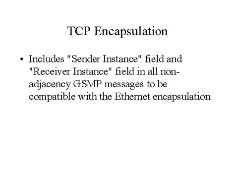 Tcp Encapsulation