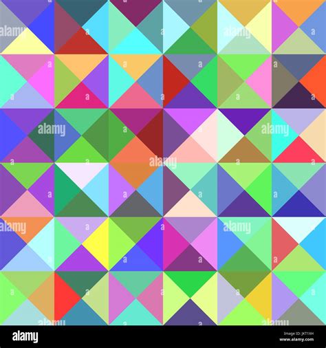 Abstract Pyramid Pattern Background Mosaic Vector Illustration From Triangles In Multicolored