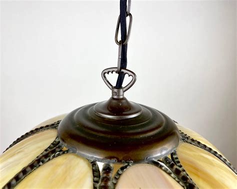 Vintage Tiffany Style Pendant Light Italy 1980s At 1stdibs