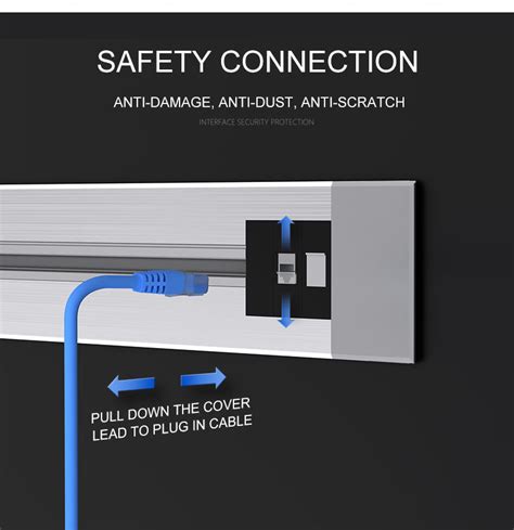 Eu Wall Socket Tabletop Electric Track Plug Removable Power Track Rail System Electrical Track