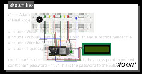 Final Project Option 1 Adam Kairn Wokwi Esp32 Stm32 Arduino Simulator