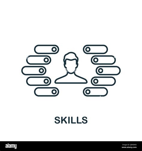 Skills Icon Line Simple Icon For Templates Web Design And Infographics Stock Vector Image