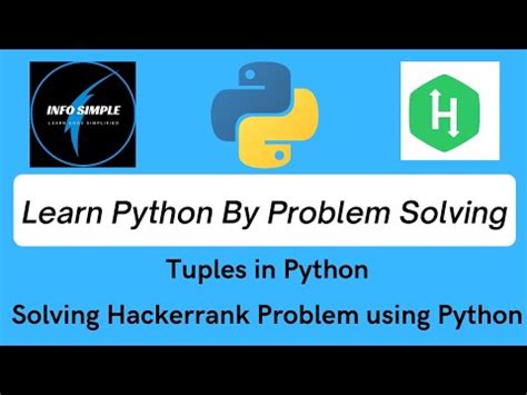 Python Tamil Python Tuples In Tamil Learn Python By Problem Solving Hackerrank Problem