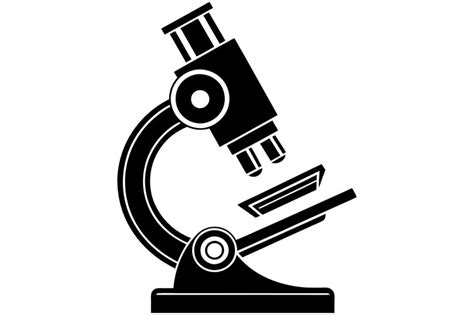 Premium Vector Lab Flask Or Test Tube With Microscope Silhouette Cutout Vector Illustration