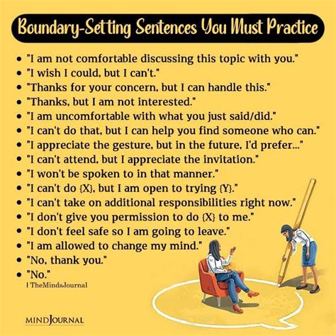 Boundary Setting Sentences You Must Practice Self Love Quotes Self